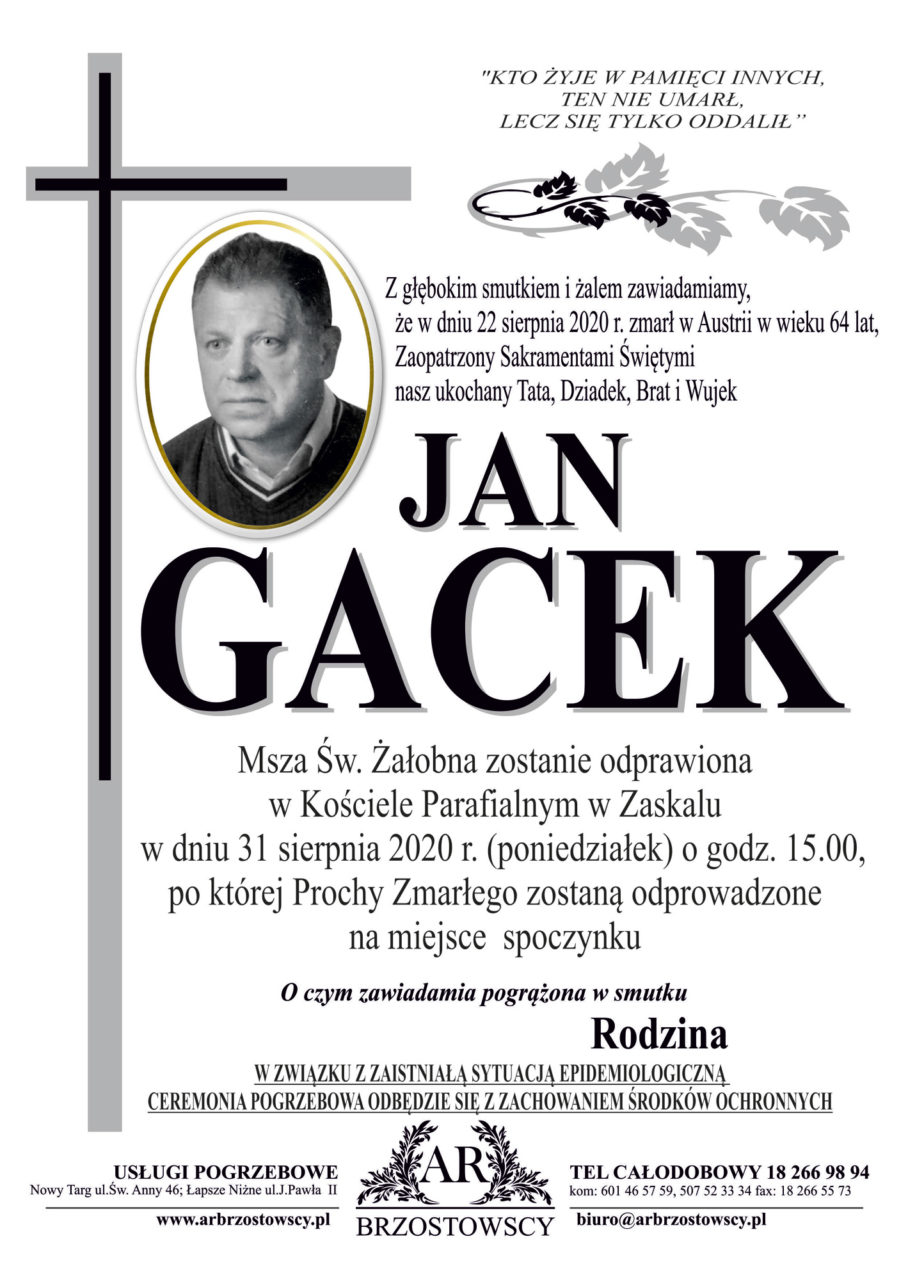 Jan Gacek - NowyTarg24.tv