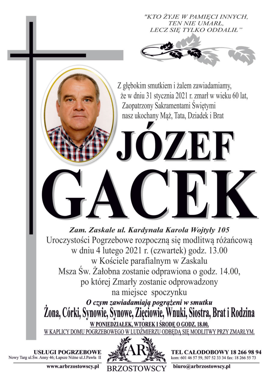 Józef Gacek - NowyTarg24.tv
