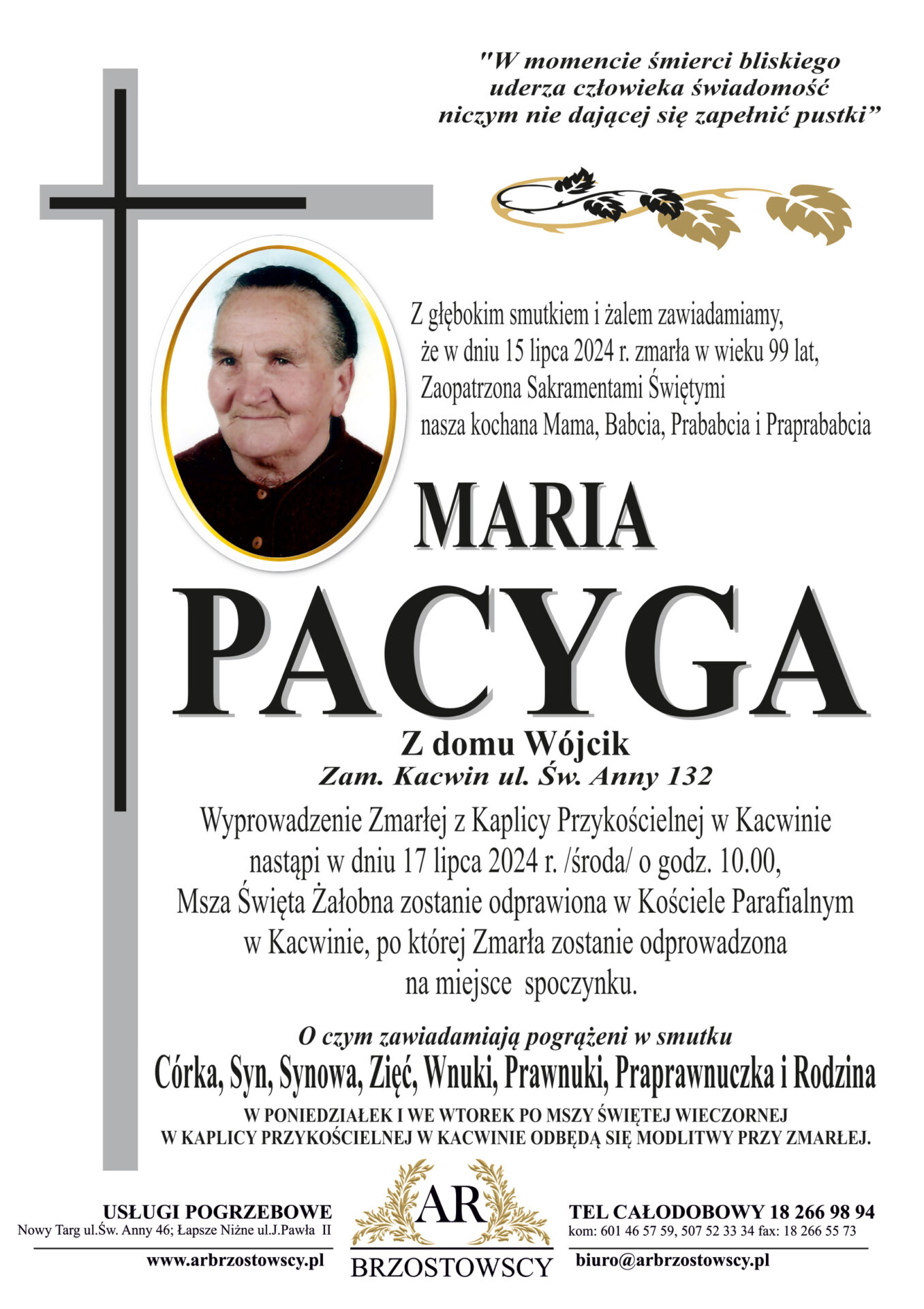 Maria Pacyga - NowyTarg24.tv
