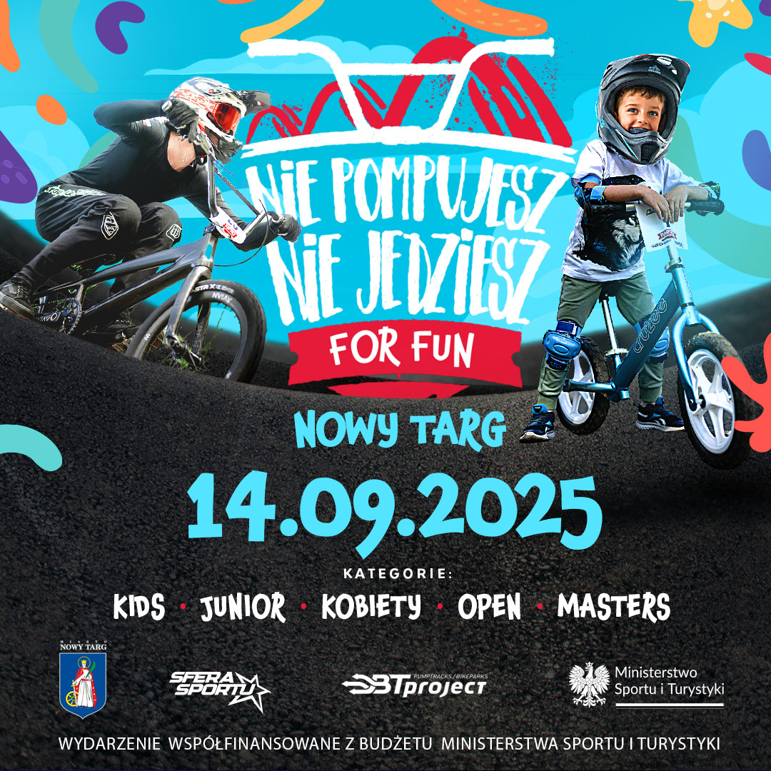 Pumptrack dla najmłodszych! Rodzinne zawody „Nie Pompujesz – Nie ...