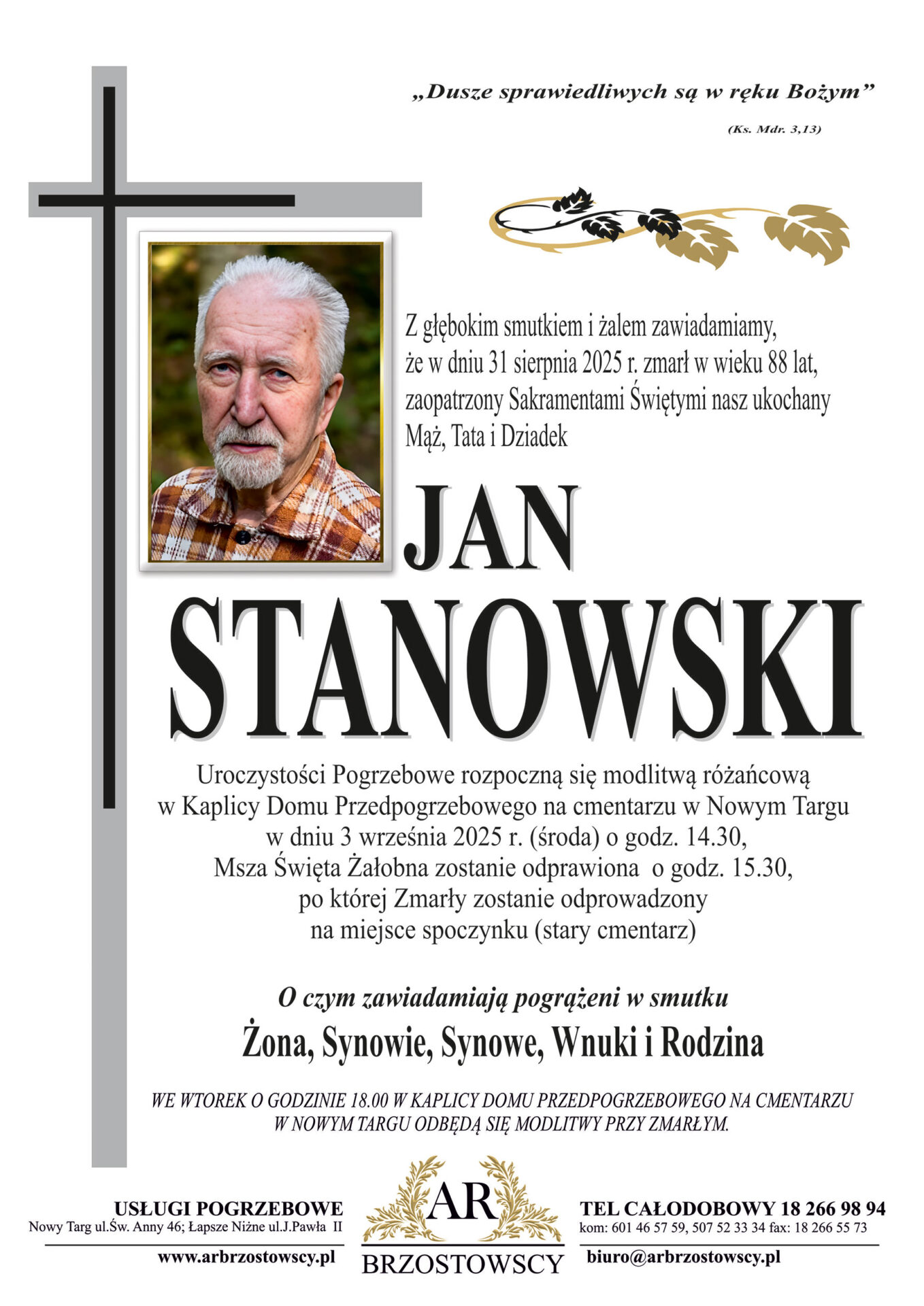 Jan Stanowski - NowyTarg24.tv