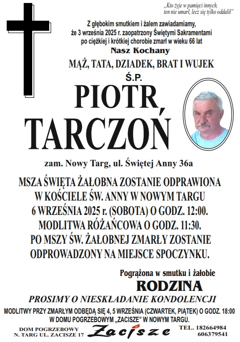 Piotr Tarczoń - NowyTarg24.tv