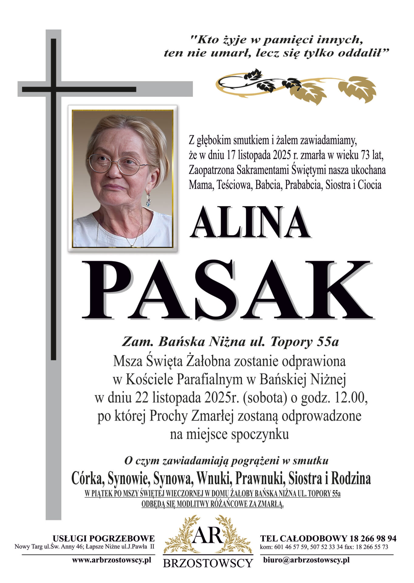 Alina Pasak - NowyTarg24.tv